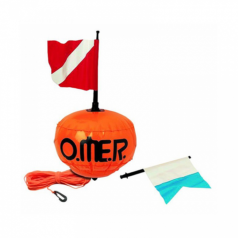 Boje Omer NEW SPHERE mit Flagge 45 cm | Markierungsbojen